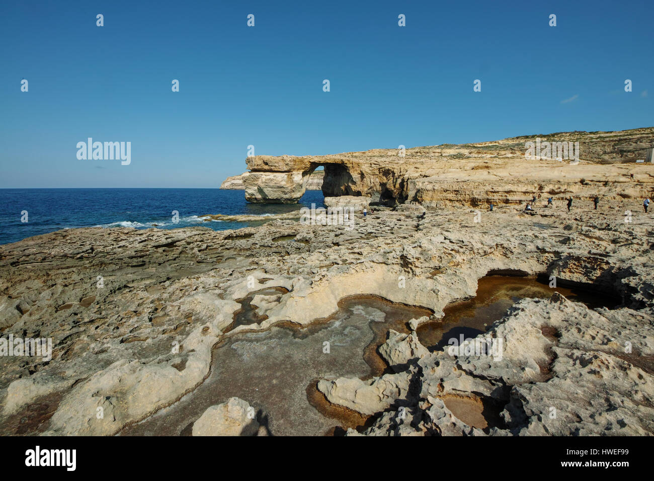 The Azure Window on the island of Gozo, Malta Stock Photo - Alamy