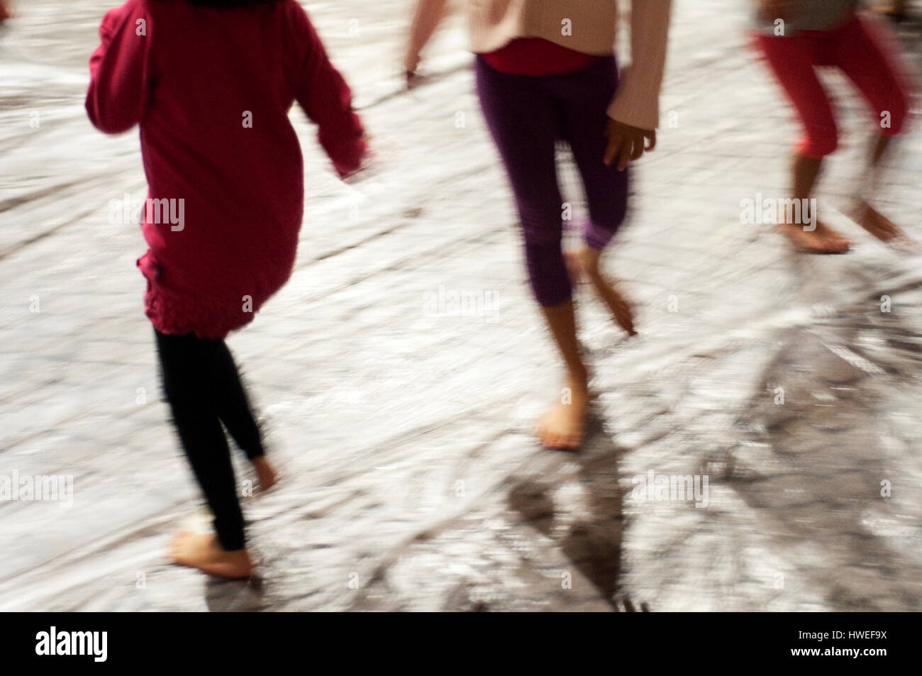 Young People in Motion Stock Photo - Alamy