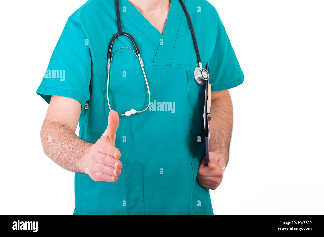 Doctor presenting medication physician hi-res stock photography and ...