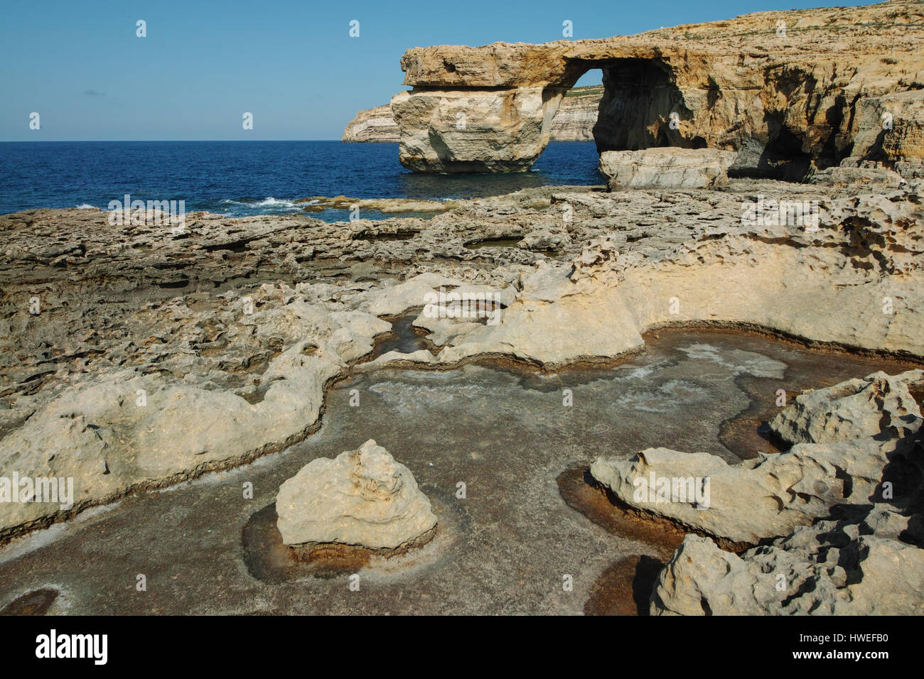 The Azure Window on the island of Gozo, Malta Stock Photo - Alamy