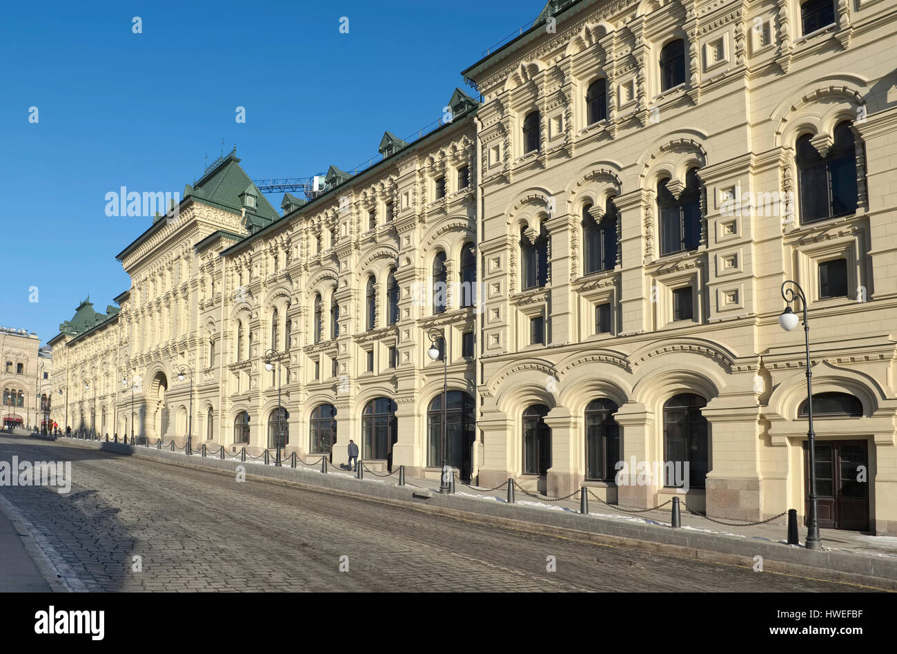 Average trading rows on Red Square, built in 1889-1893 Stock Photo - Alamy
