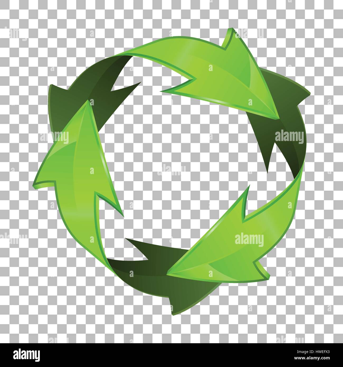 3D Recycling Symbol Stock Vector Image & Art - Alamy