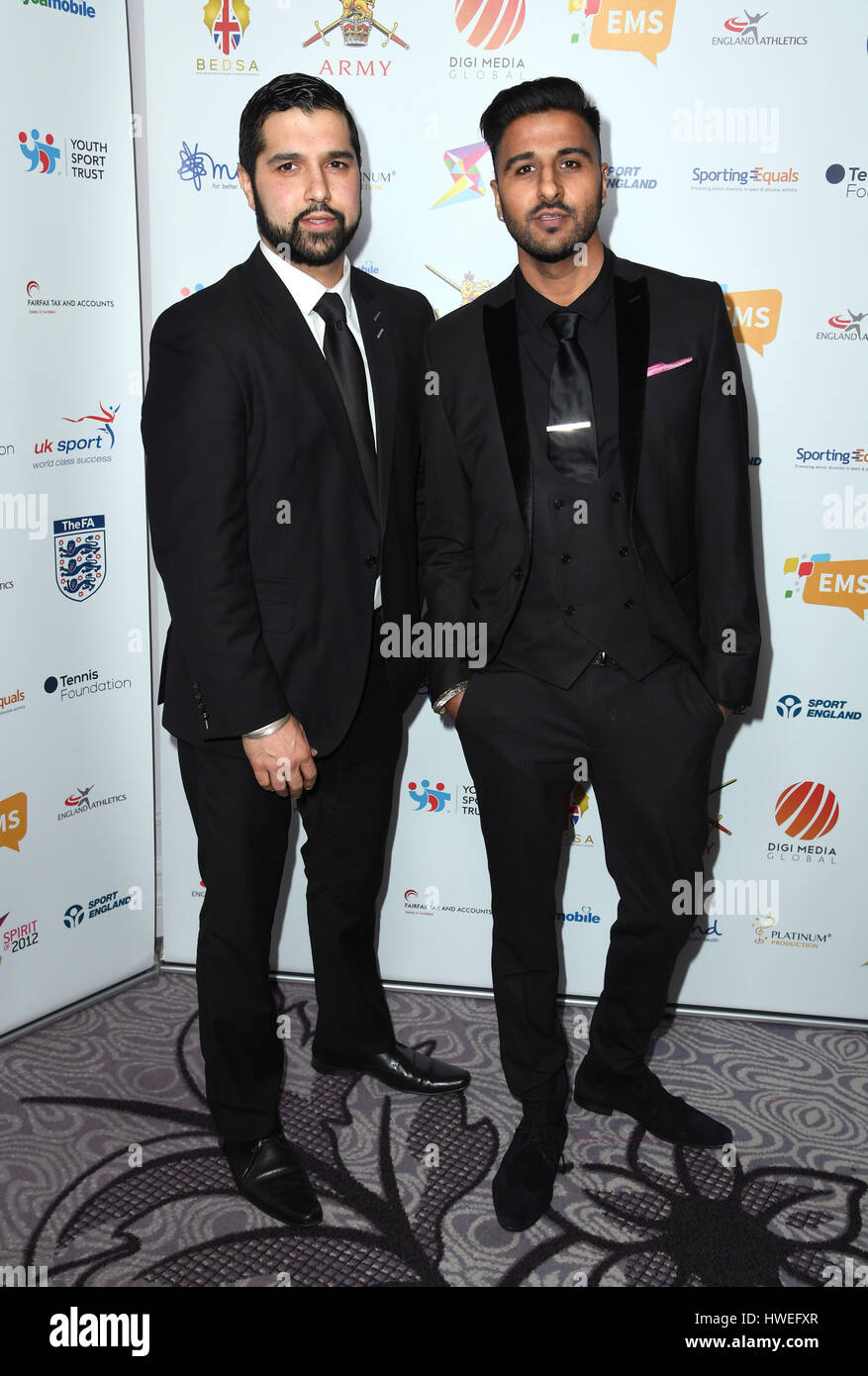 PBN (right) arriving at the third Lycamobile British Ethnic Diversity ...
