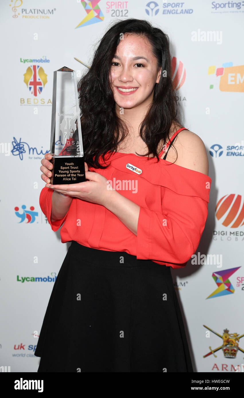 Alice Tai wins Youth Sport Trust Young Sports Person of the Year at the ...