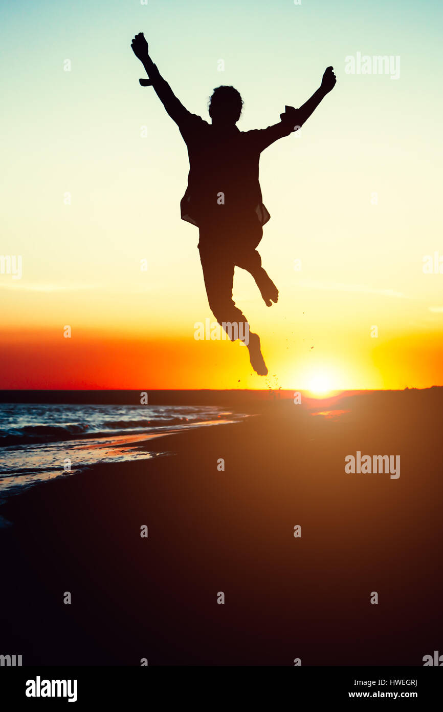 Jump hands up hi-res stock photography and images - Alamy