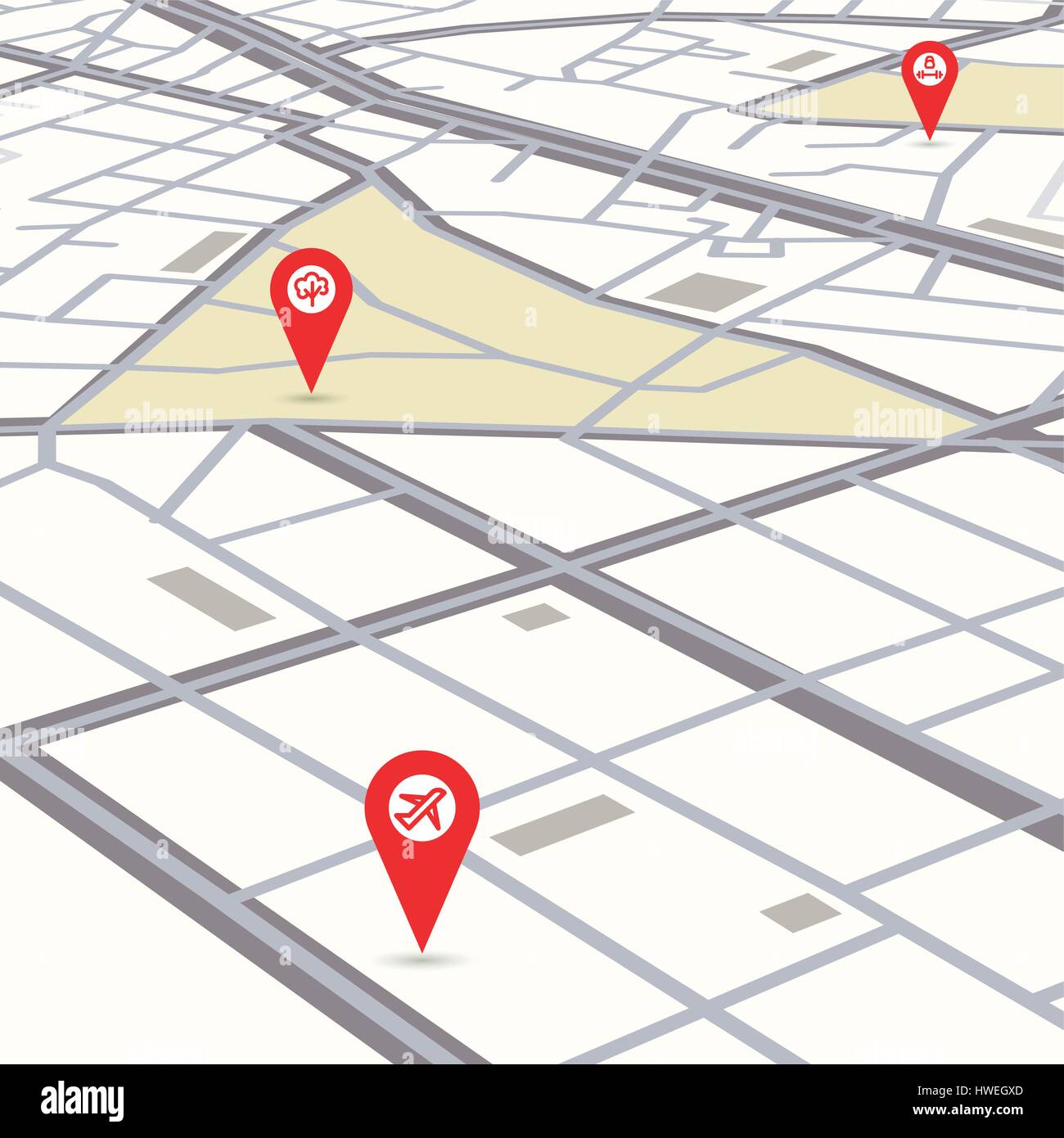 Vector city map Stock Vector Image & Art - Alamy