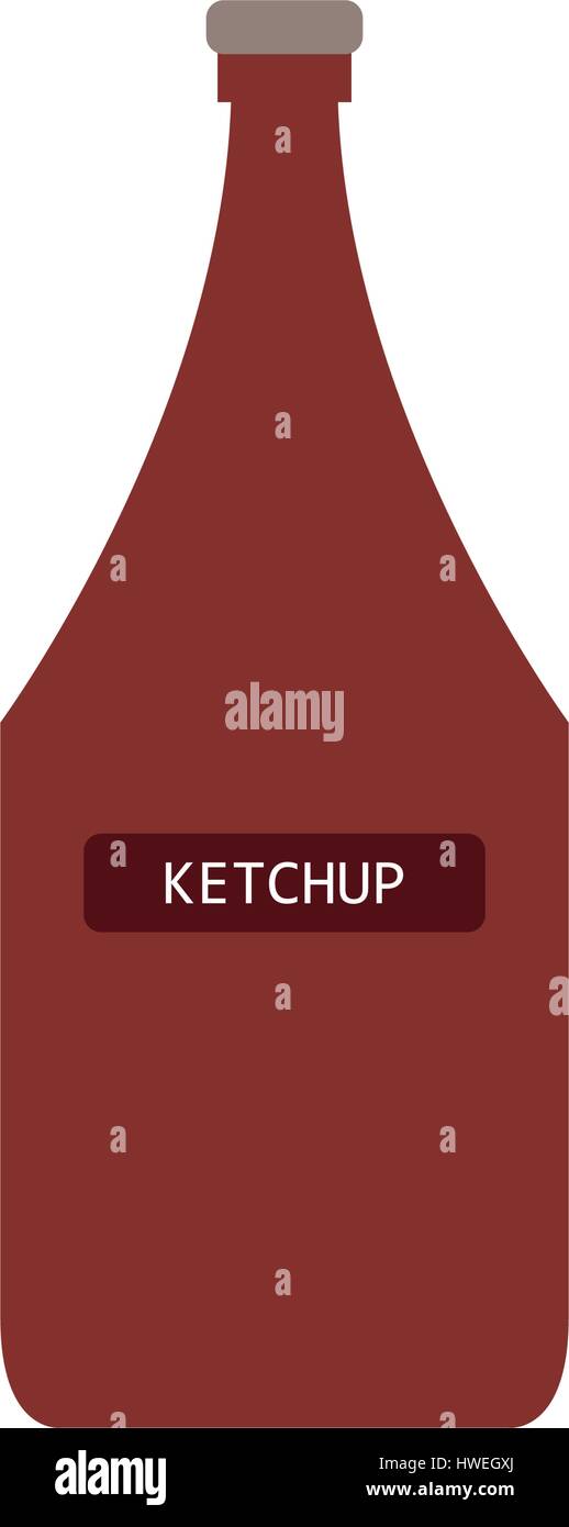 Ketchup icon illustrated on white background in vector Stock Vector ...