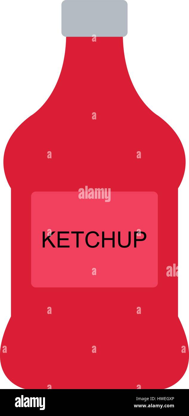 Ketchup icon illustrated on white background in vector Stock Vector ...