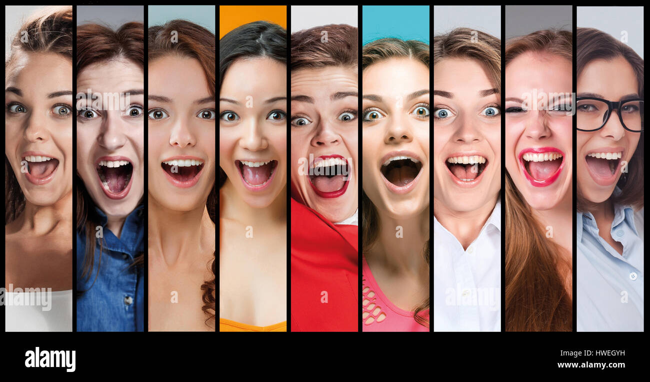 Multiple face collage hi-res stock photography and images - Alamy