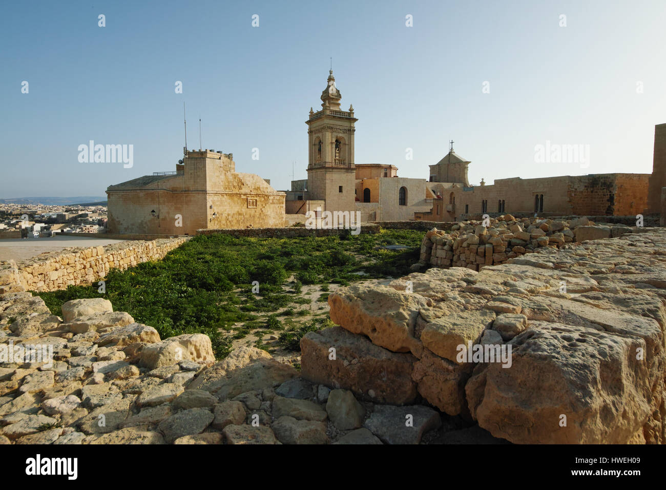 Gozo cathedral malta Stock Photo - Alamy
