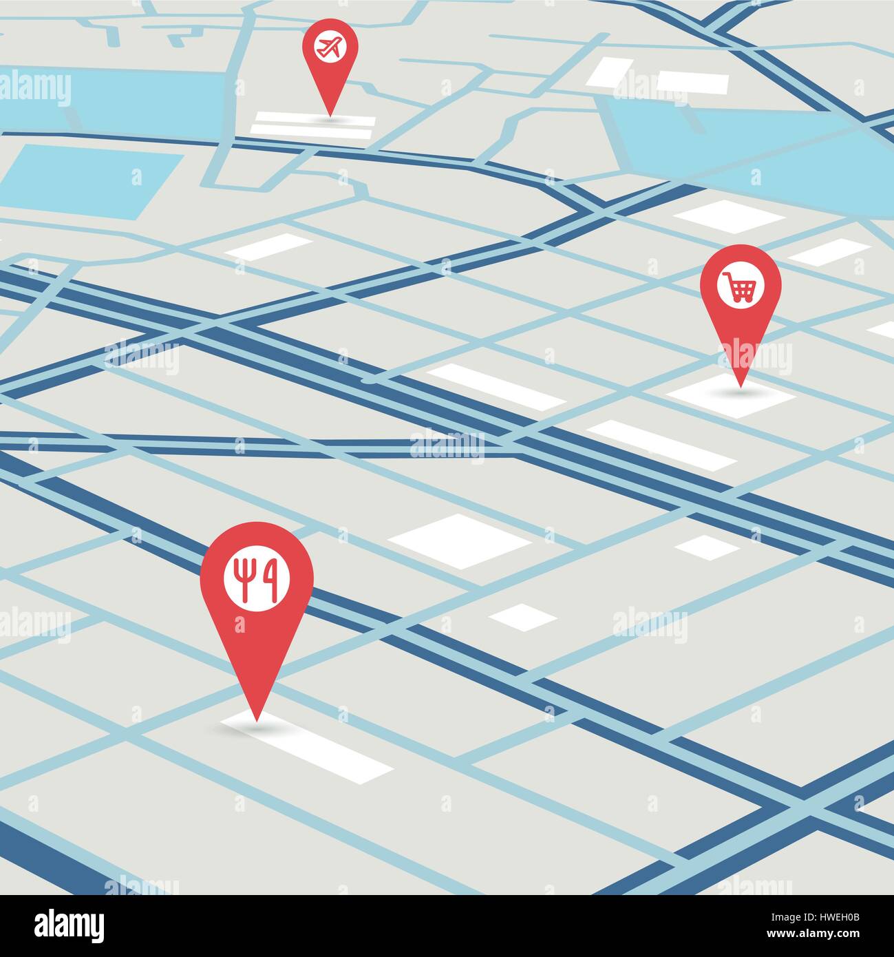 Vector city map Stock Vector Image & Art - Alamy