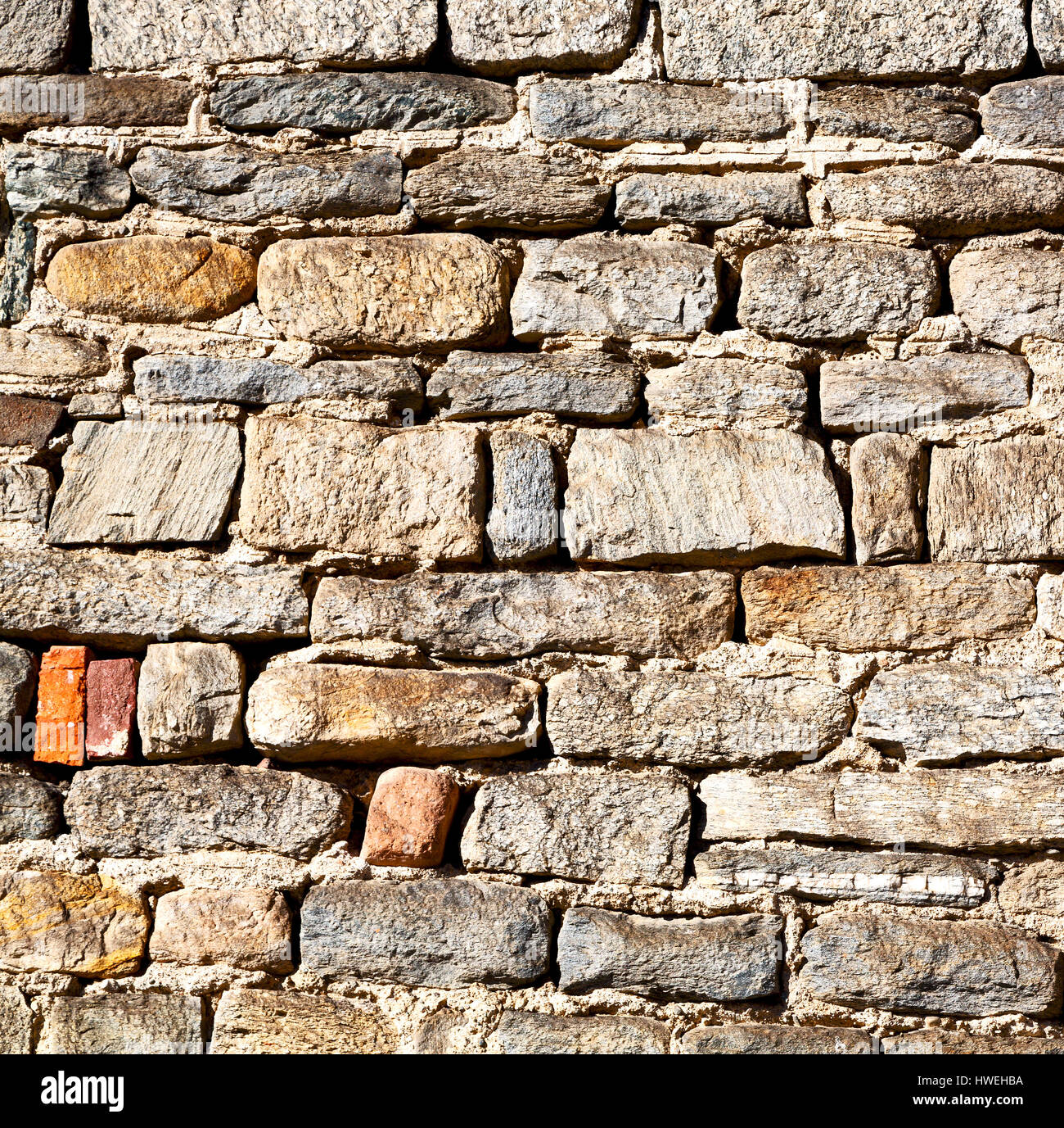 step brick in greece old wall and texture material the background Stock ...