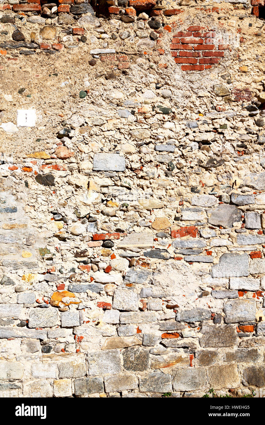 step brick in greece old wall and texture material the background Stock ...