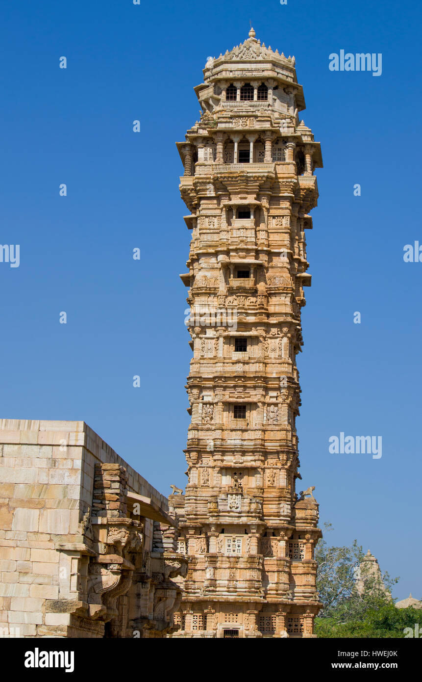Vijay stambh or victory tower hi-res stock photography and images - Alamy