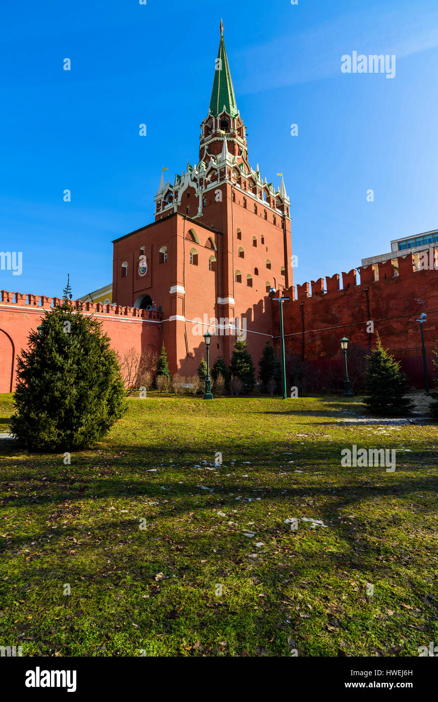 The Trinity Tower of the Moscow Kremlin Stock Photo - Alamy