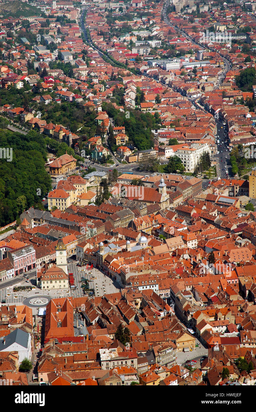Brasov view from above hi-res stock photography and images - Alamy
