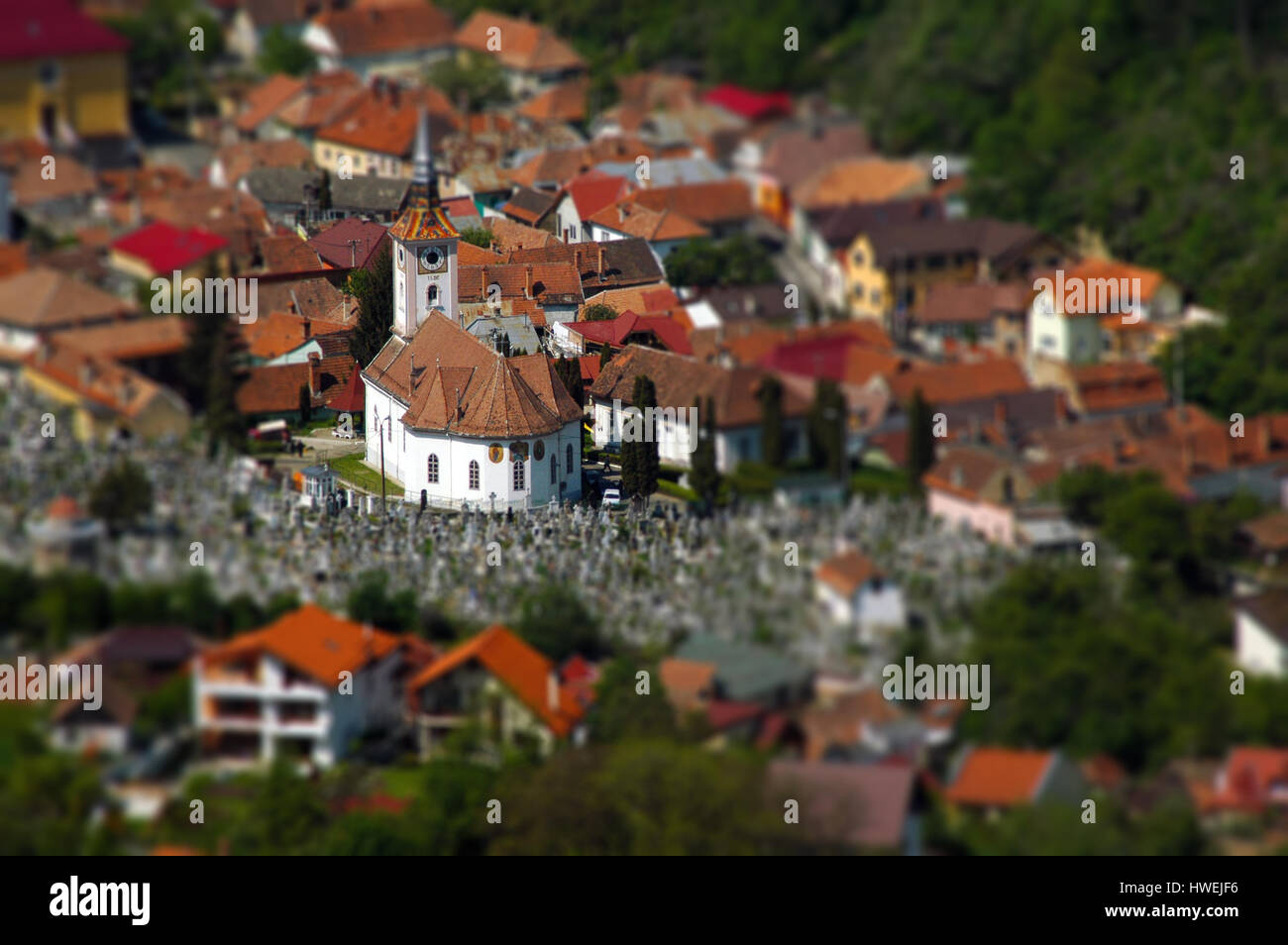 Miniature lens tilt shift blur effect hi-res stock photography and ...