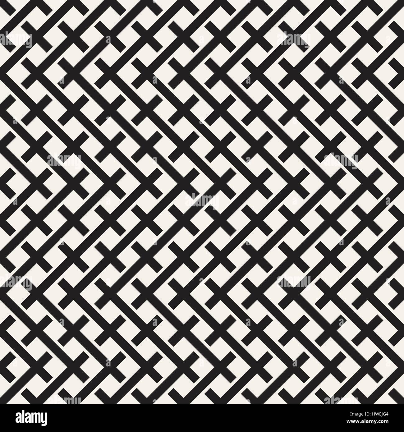 Weave Seamless Pattern. Braiding Background of Intersecting Stripes ...