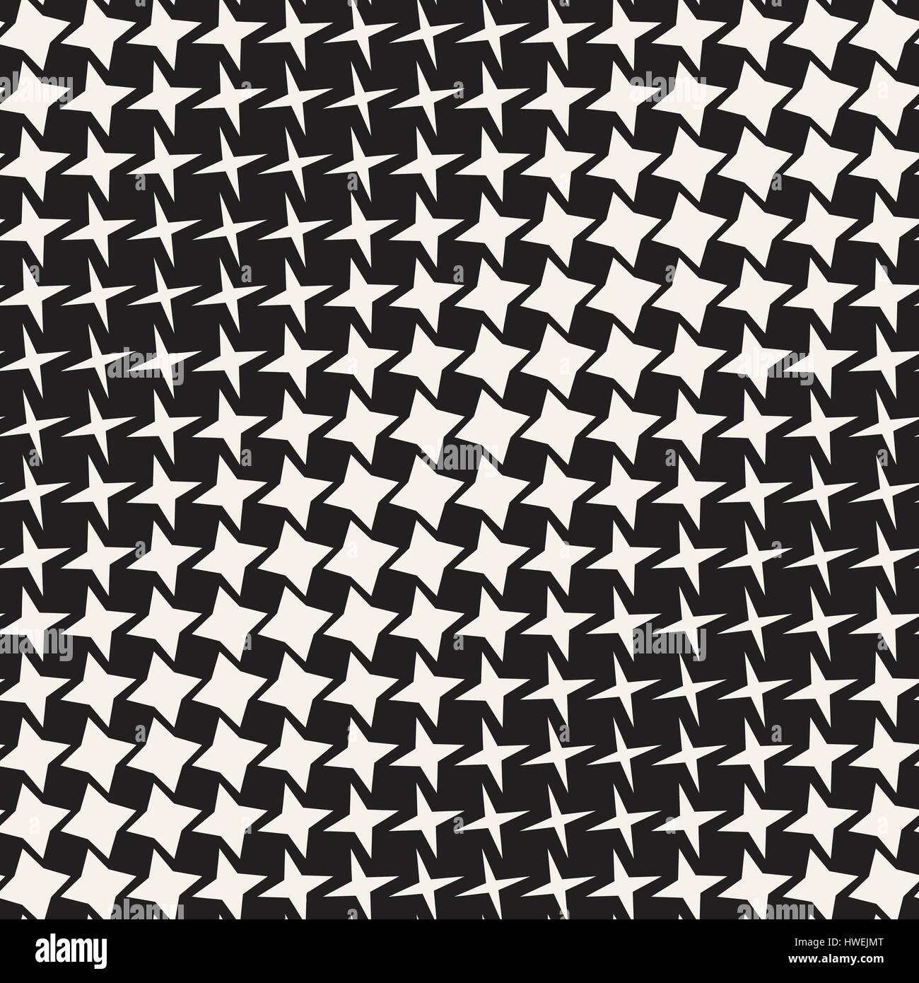 Geometric Seamless Star Shapes Pattern. Halftone Gradient Effect. Stylish Vector Illustration ...