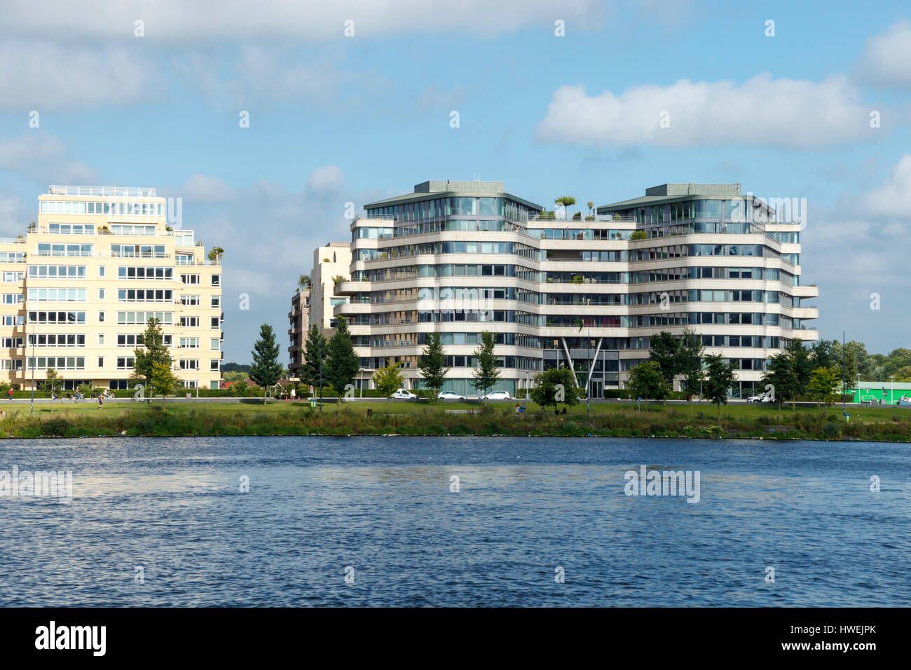 A riverside housing development on Overhoeks, Amsterdam, The ...