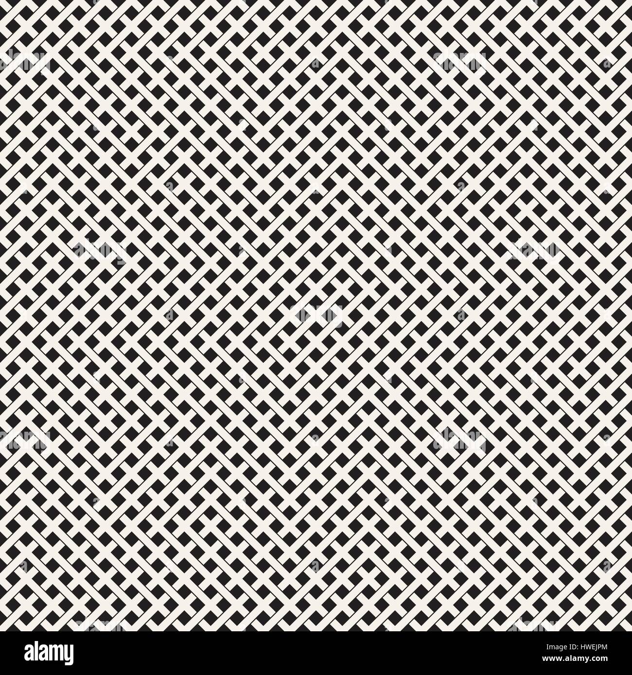 Weave Seamless Pattern. Braiding Background of Intersecting Stripes ...