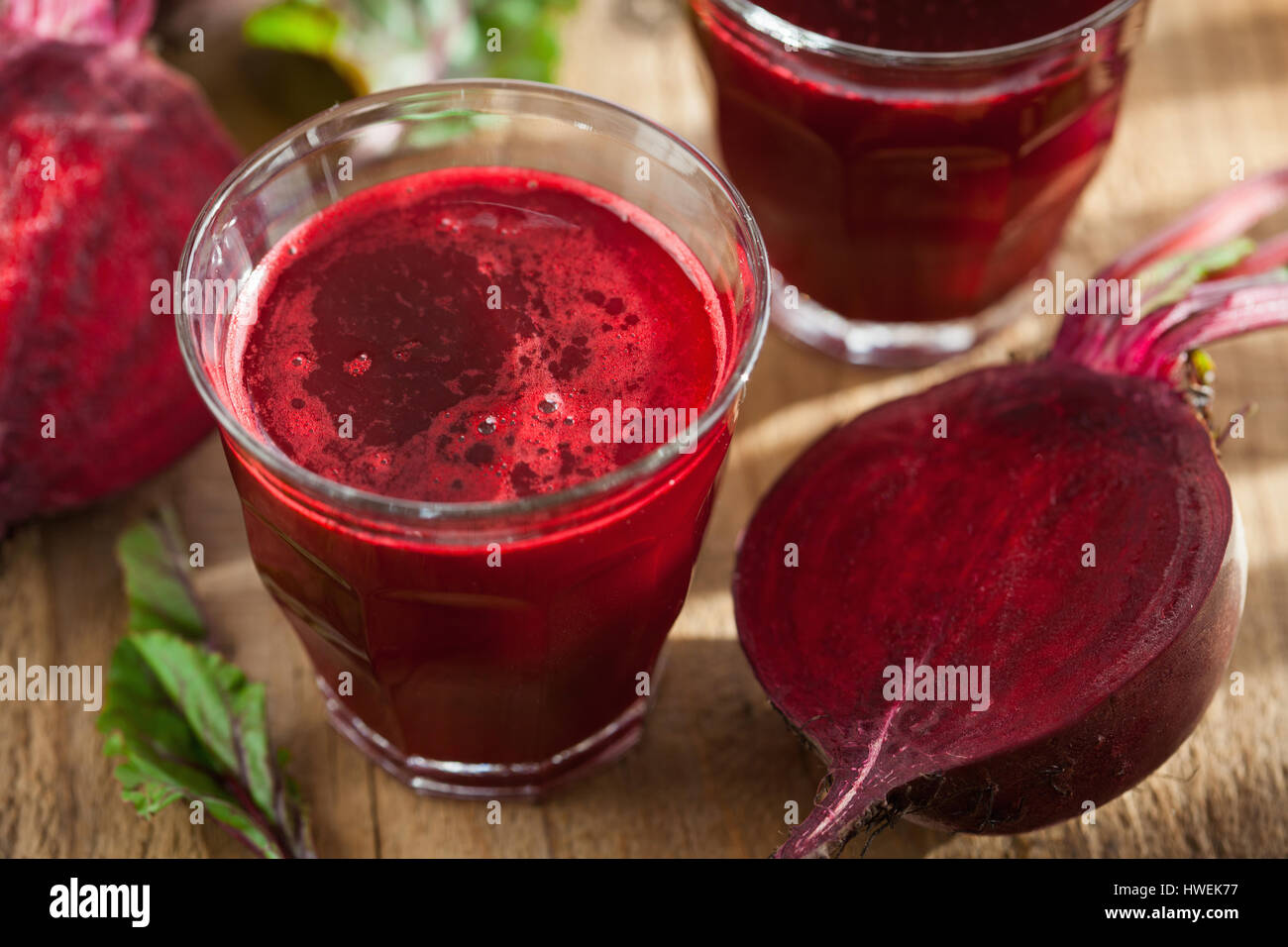 fresh healthy beetroot juice and vegetable Stock Photo - Alamy