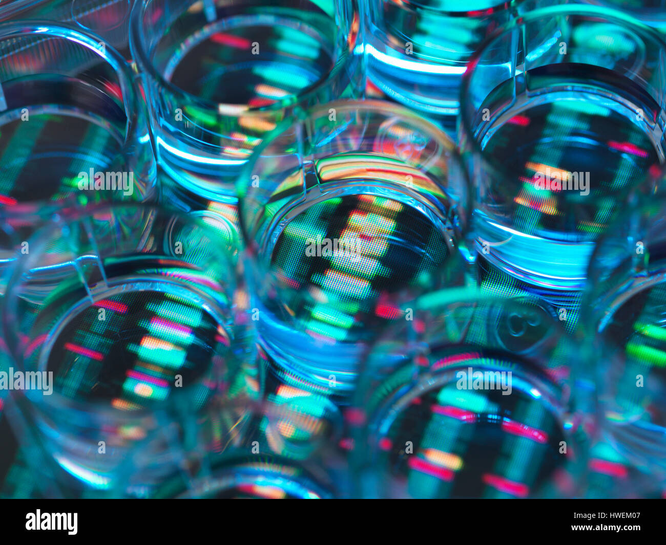 Genetic Research, A human sample in a multi well plate ready for ...