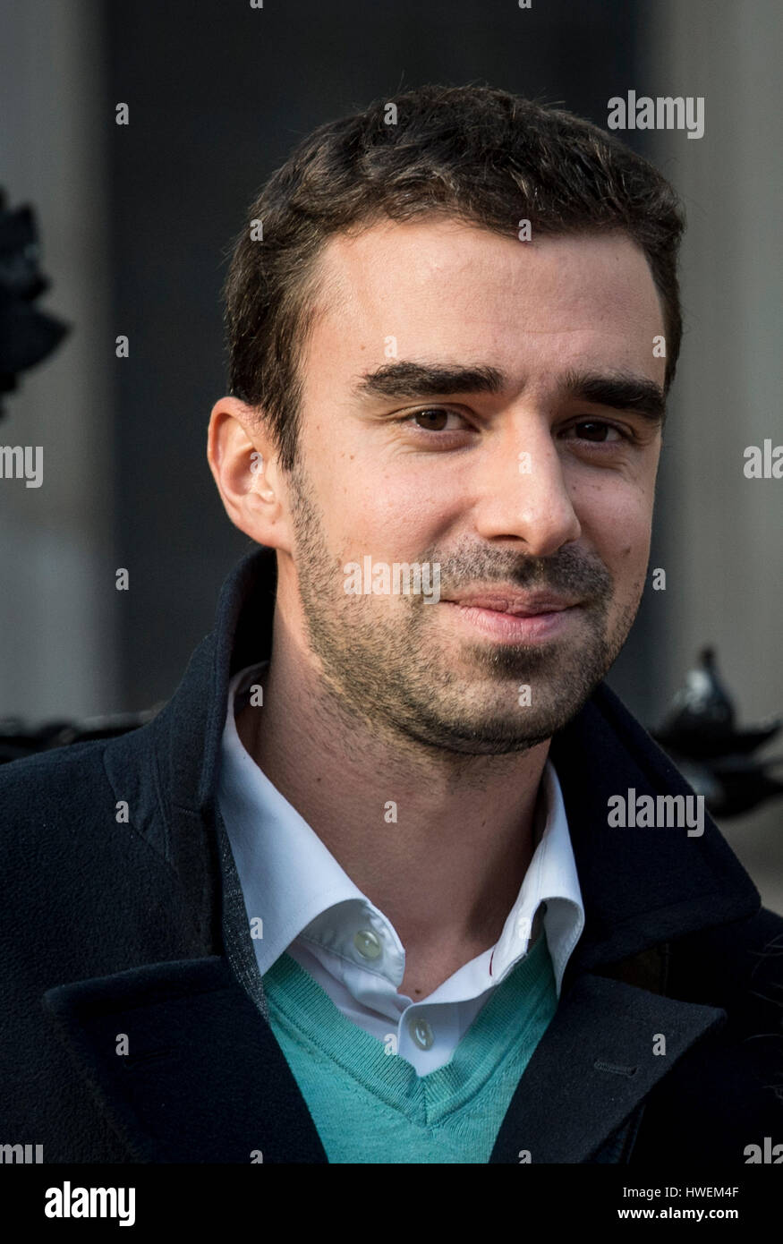 Cambridge-educated Filip Saranovic outside the Royal Courts of Justice ...