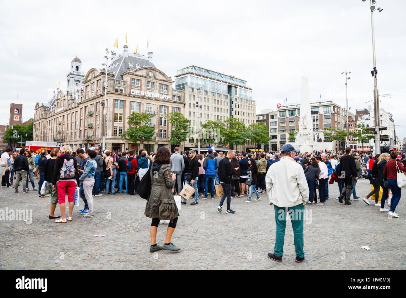 Dam Squar, Amsterdam, Netherlands Stock Photo - Alamy