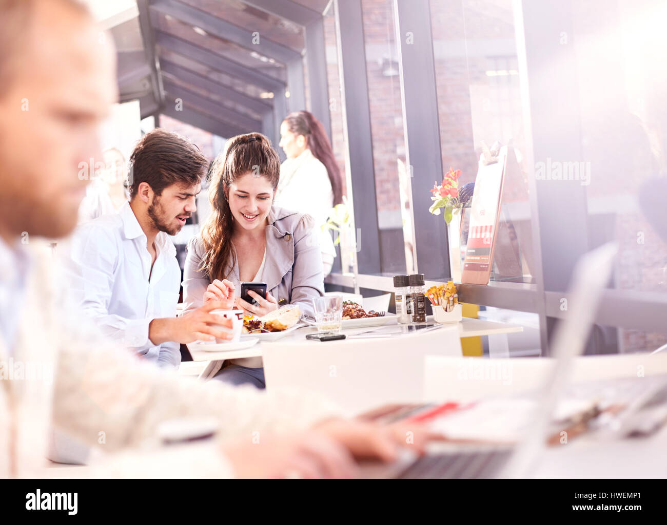 Working lunch restaurant hi-res stock photography and images - Alamy