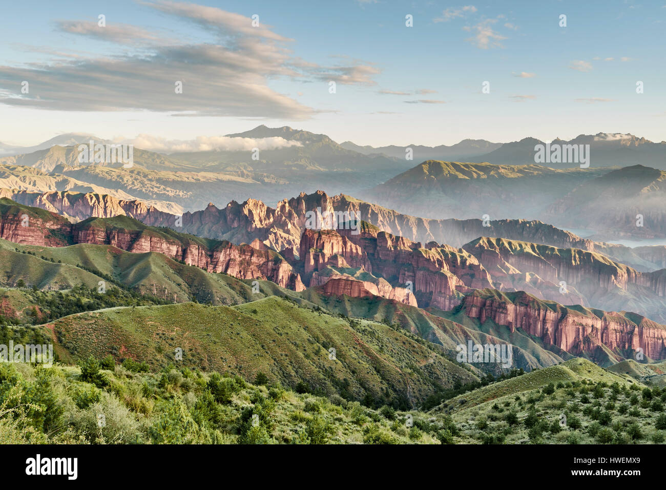 Kanbula Forest Park, Jainca, Huangnan, Qinghai Province, China Stock ...