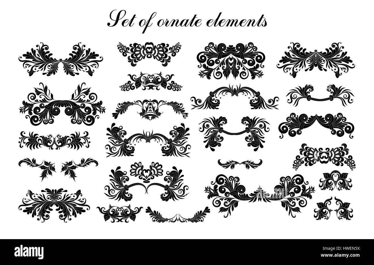 Set of vector graphic elements for design Stock Vector Image & Art - Alamy