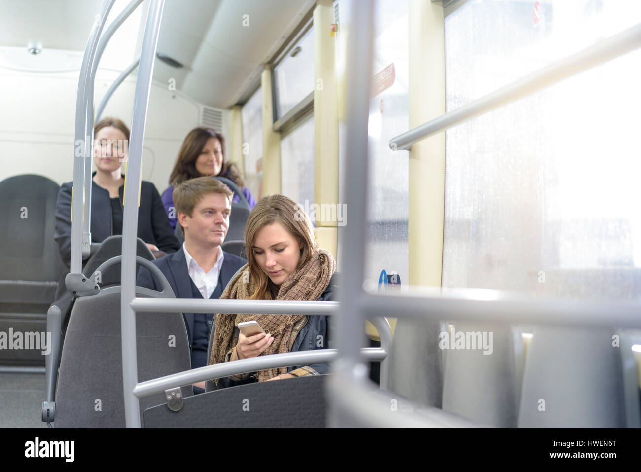 Man sitting on bus hi-res stock photography and images - Alamy