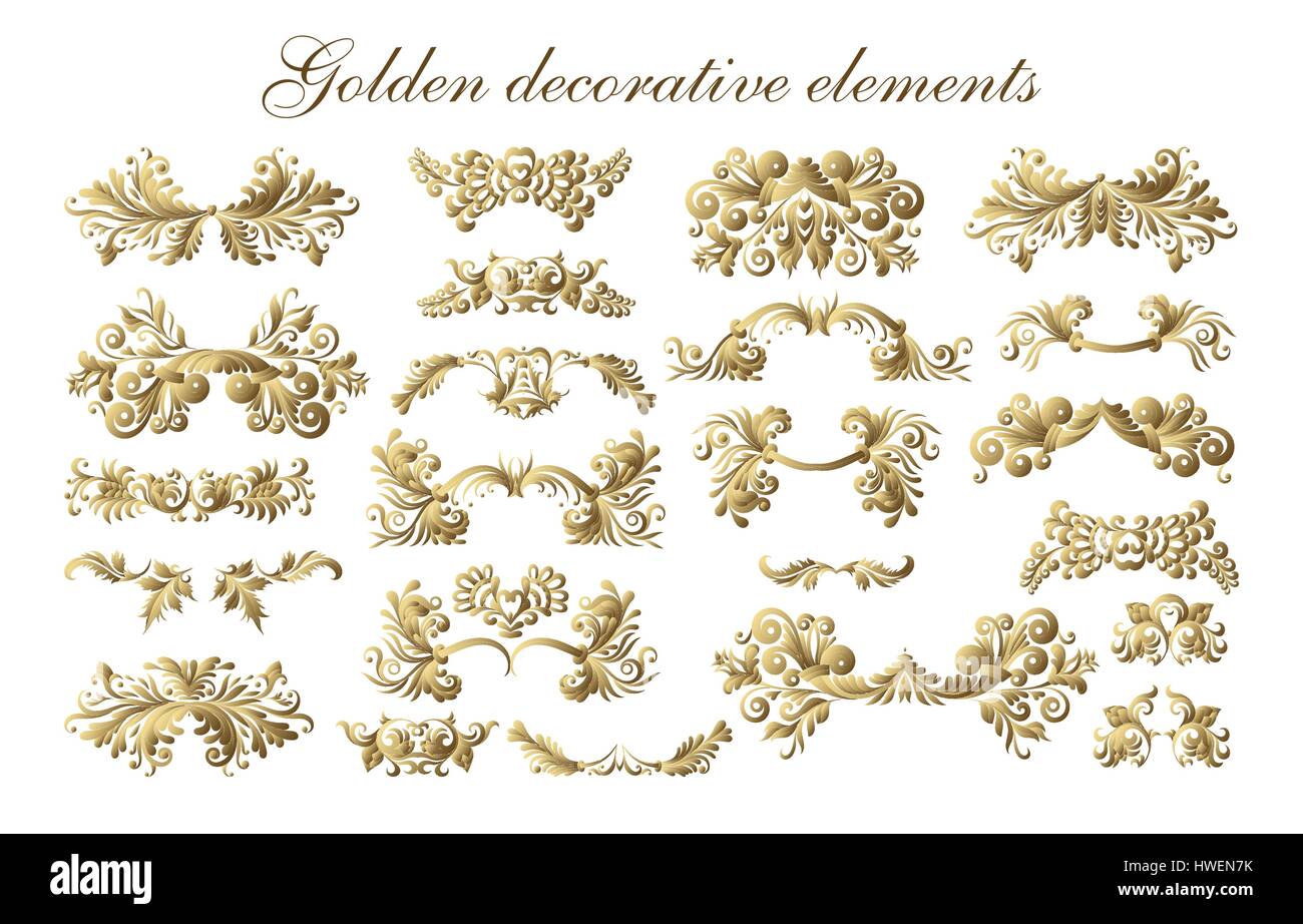 Rococo style panel Stock Vector Images - Alamy