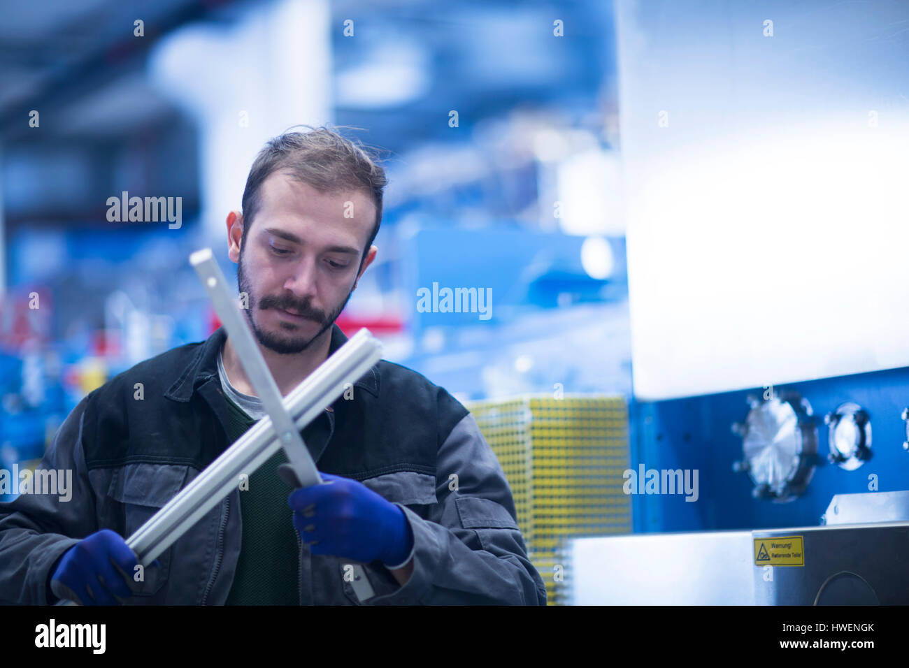 Engineer inspecting components Stock Photo - Alamy