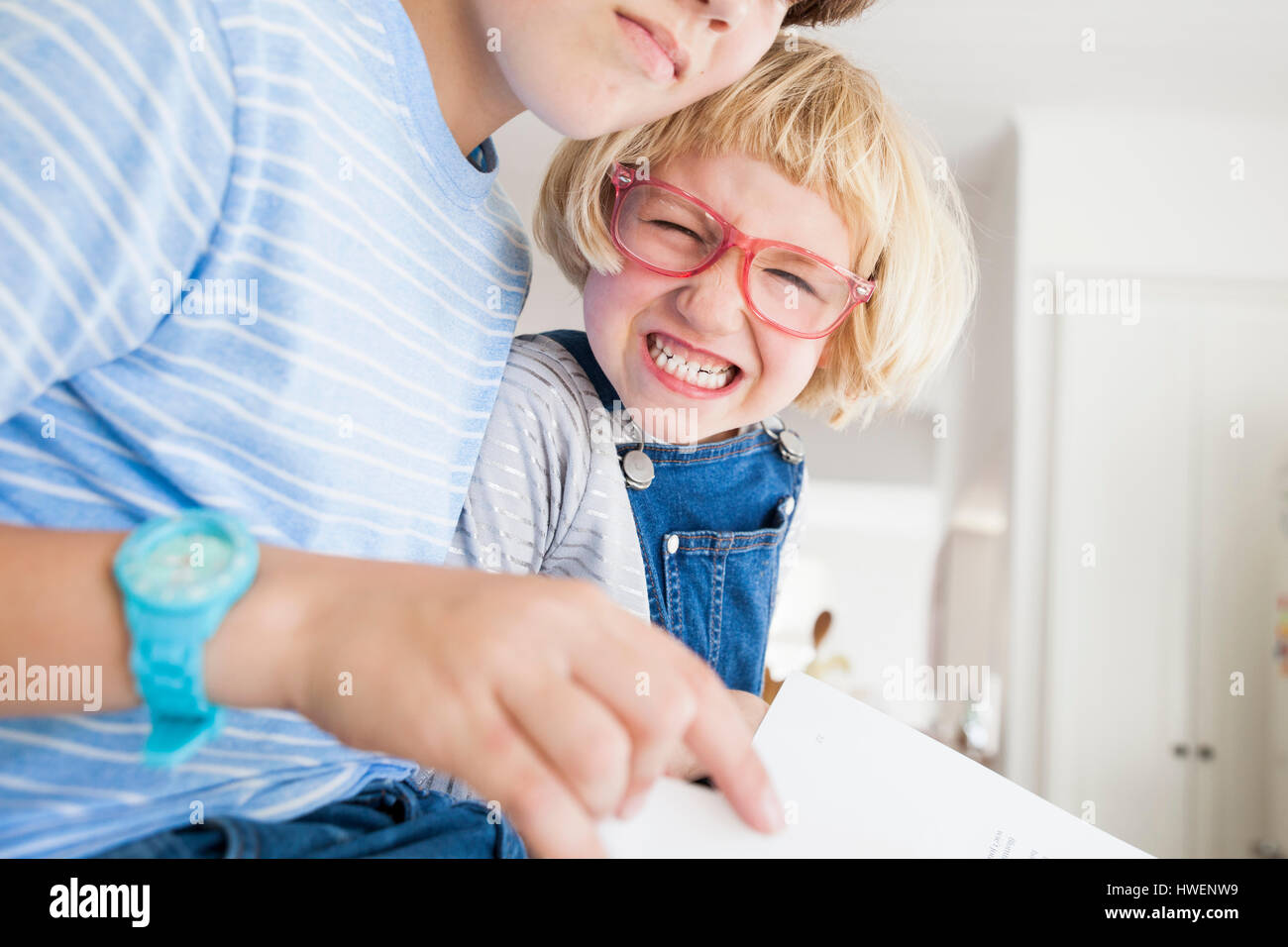 Boy girl in face hi-res stock photography and images - Alamy