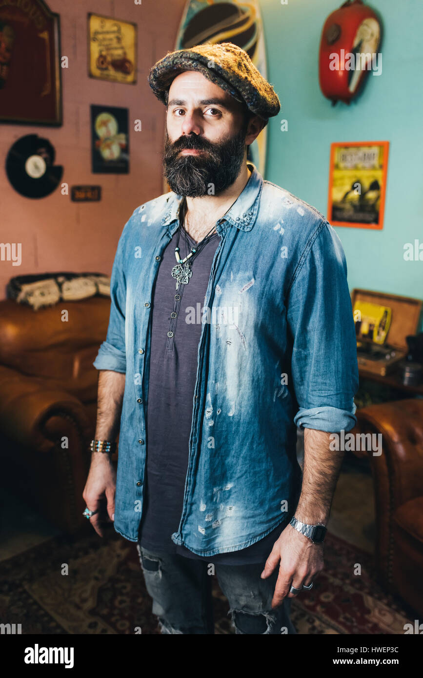 Portrait of mature man, indoors, serious expression Stock Photo - Alamy