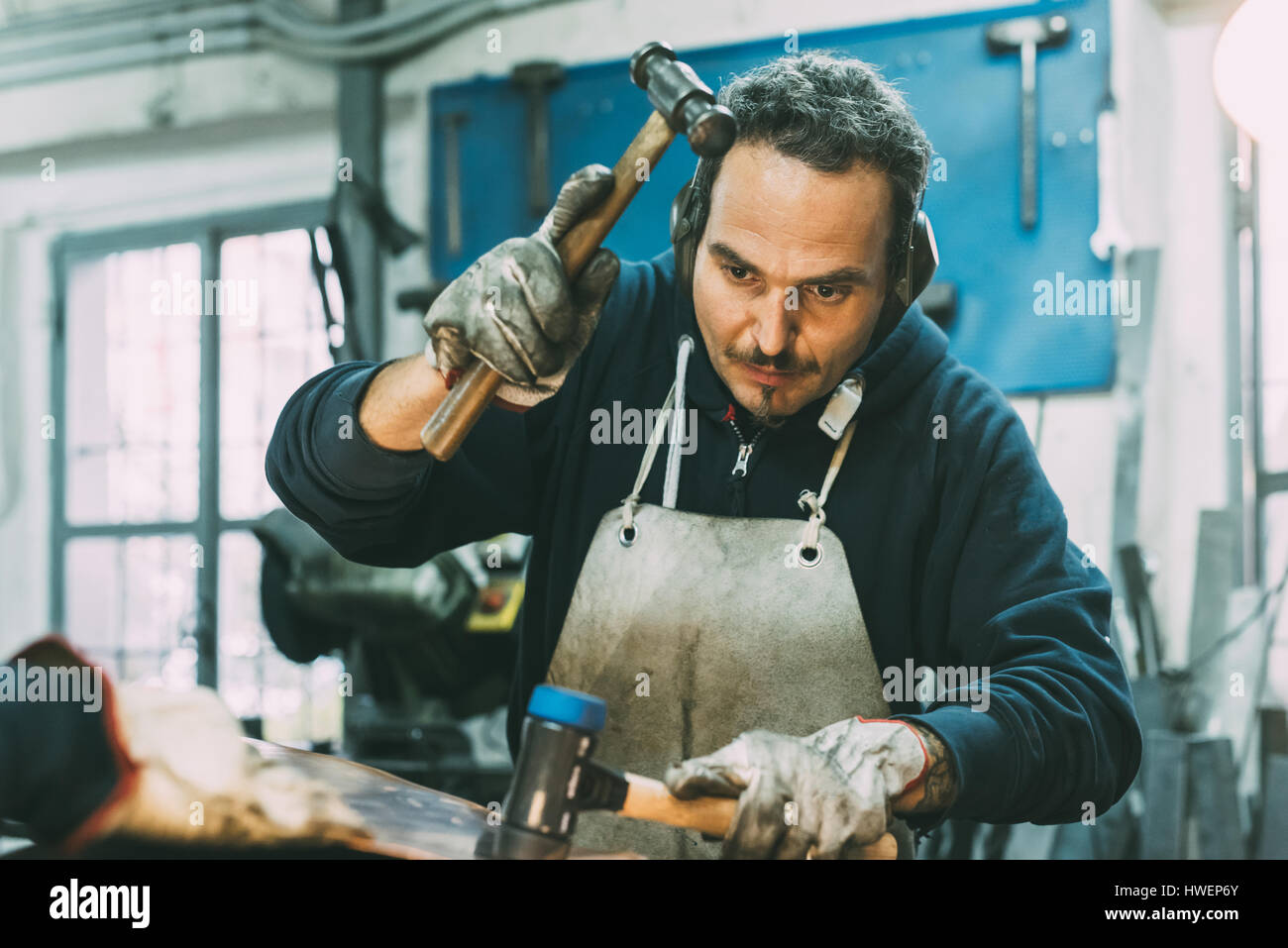 Metalworker health hi-res stock photography and images - Alamy