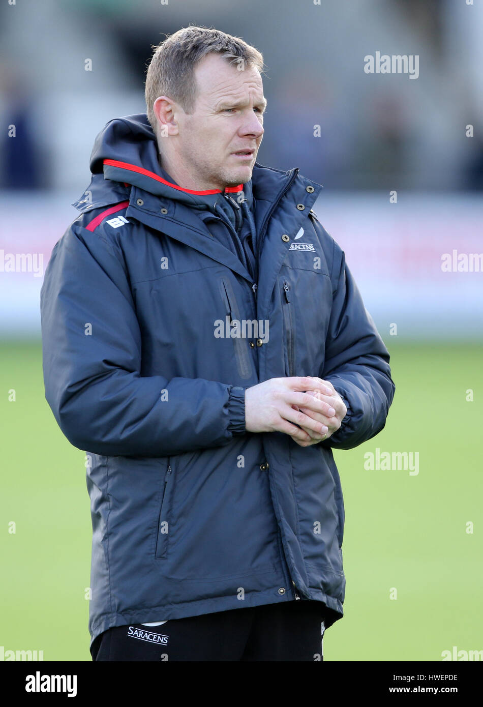 Mark McCall Saracens Director of Rugby Stock Photo - Alamy