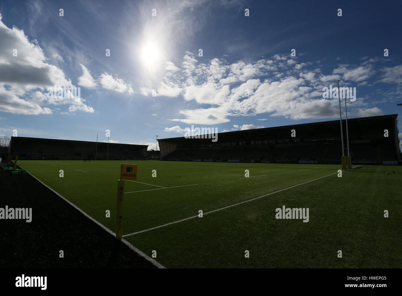 Kingston Park, Newcastle Falcons Rugby ground before the Aviva ...