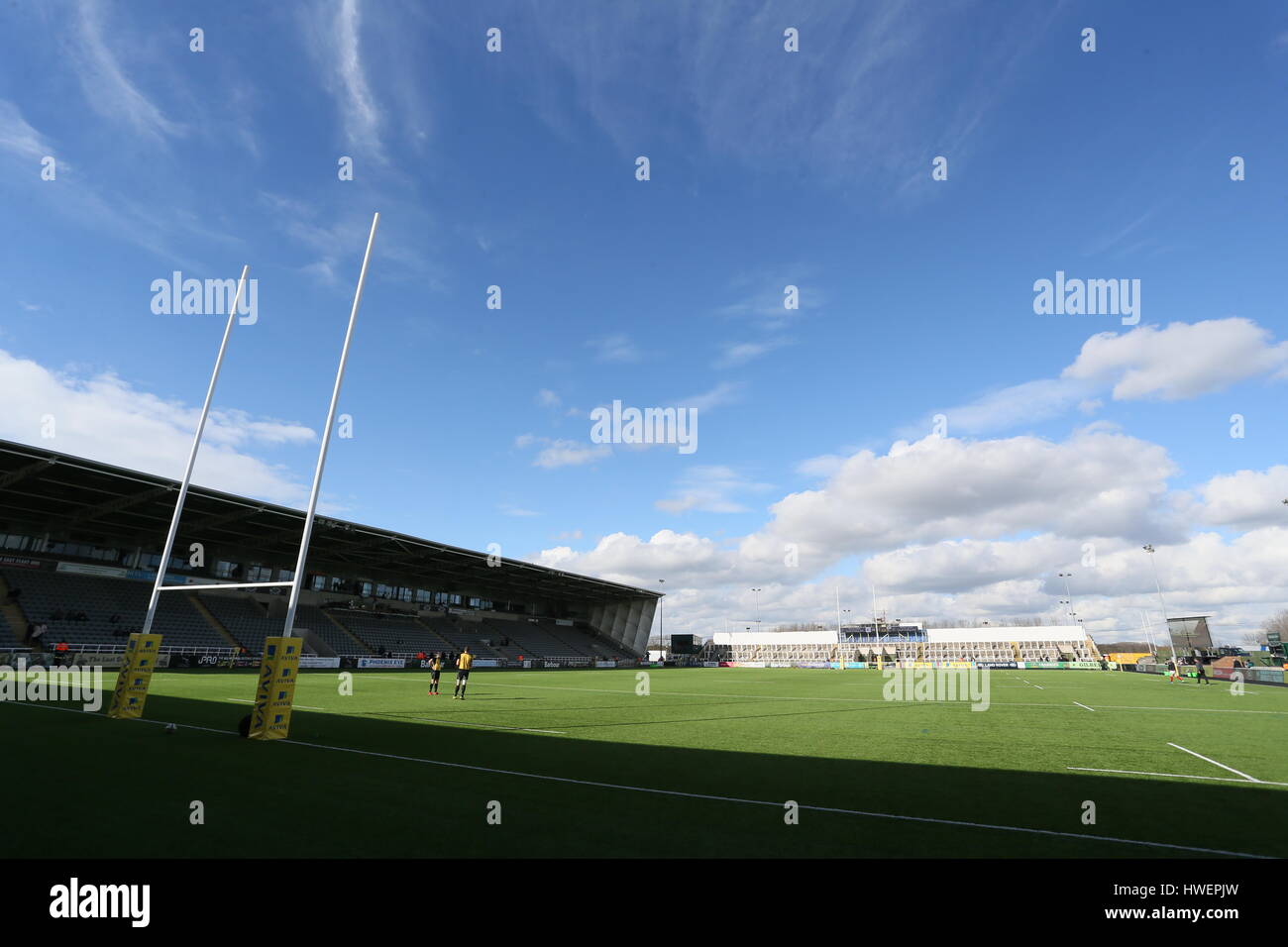 Kingston Park, Newcastle Falcons Rugby ground before the Aviva ...