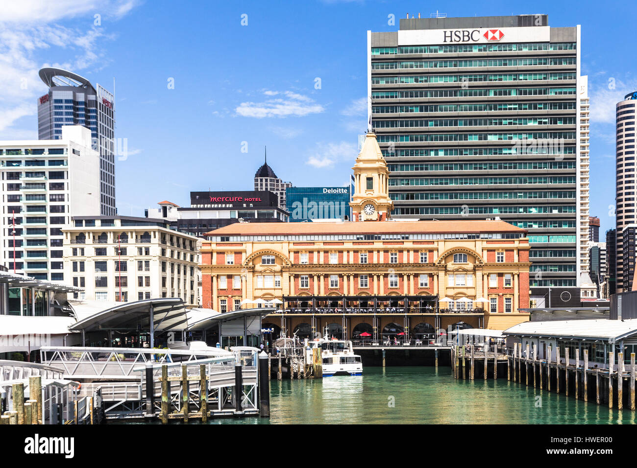 Auckland ferry terminal pier hi-res stock photography and images - Alamy