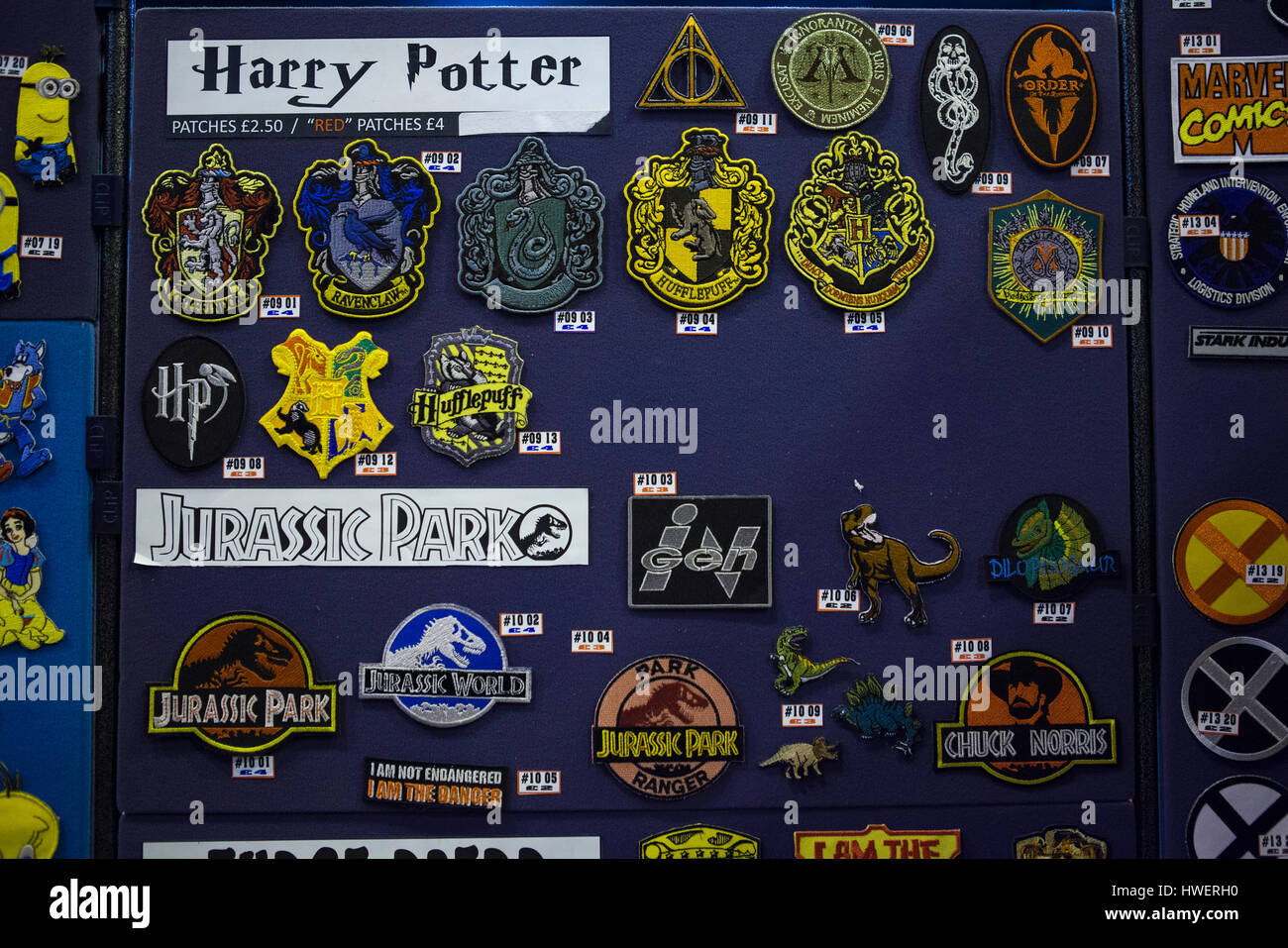 Stalls at Cardiff Comic Con 2017 at the Motorpoint arena Stock Photo ...