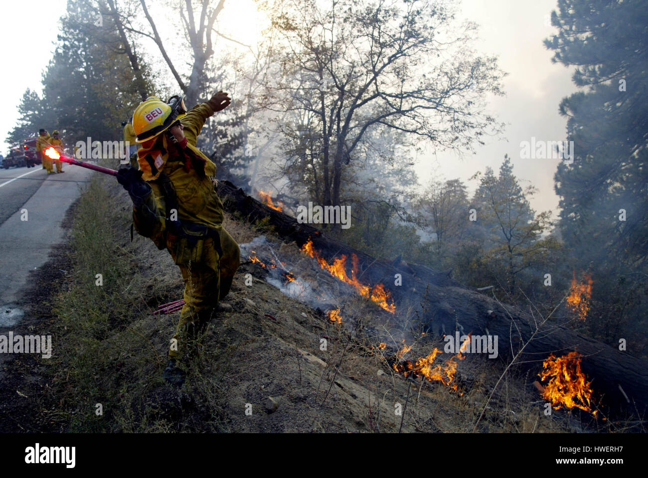 Flare up backfire hi-res stock photography and images - Alamy