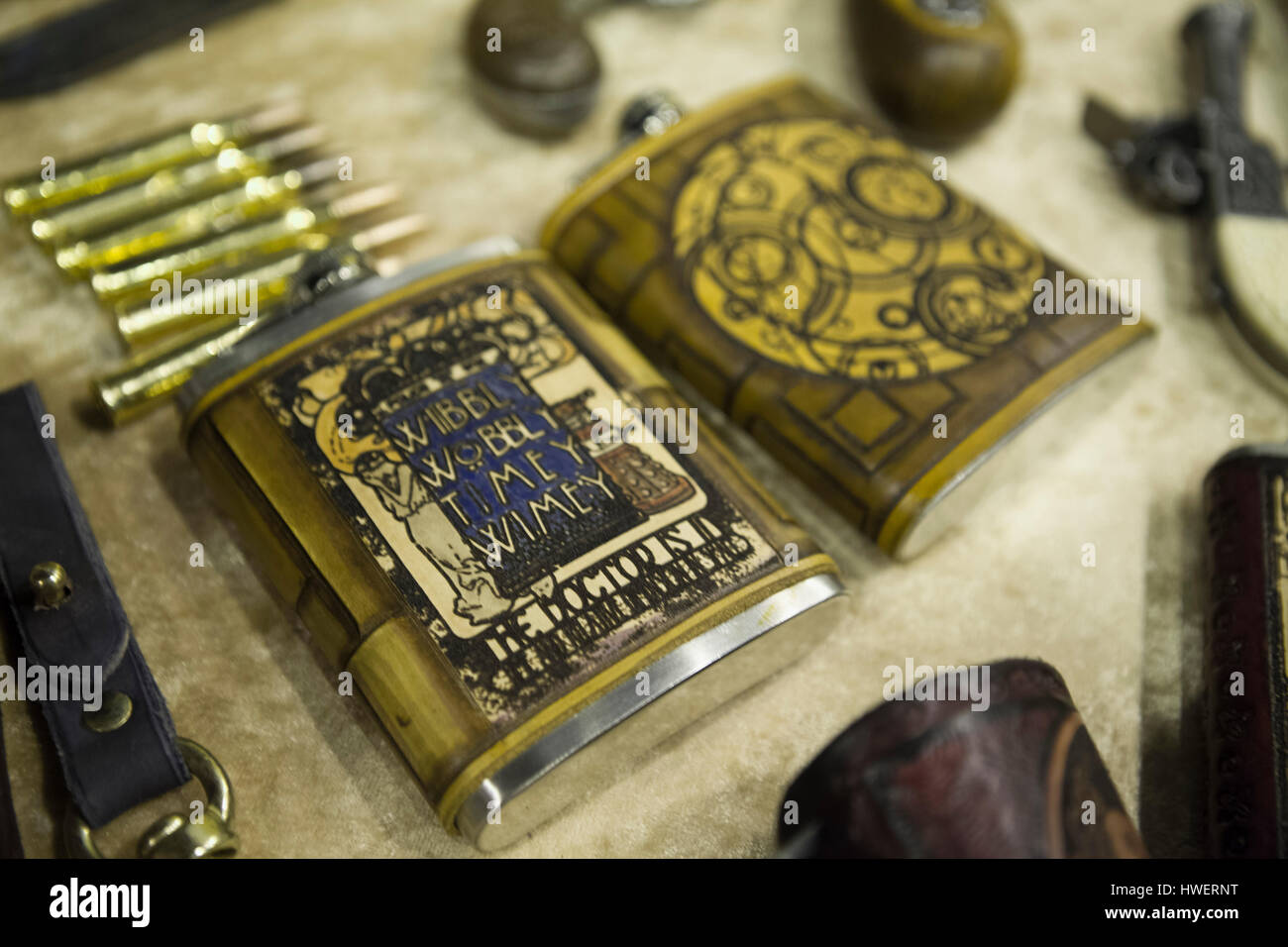 Stalls at Cardiff Comic Con 2017 at the Motorpoint arena Stock Photo ...