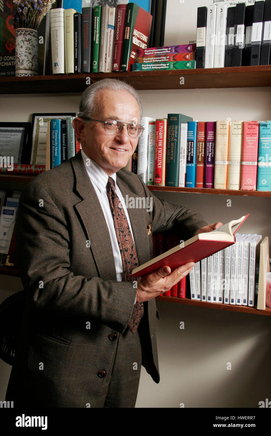 Dr. Robert Liberman at his office at UCLA in Los Angeles on March 15 ...