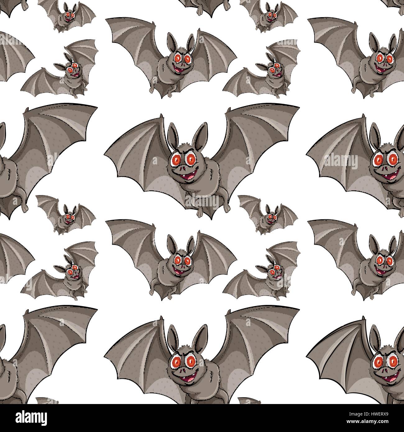 Seamless background with bats illustration Stock Vector Image & Art - Alamy