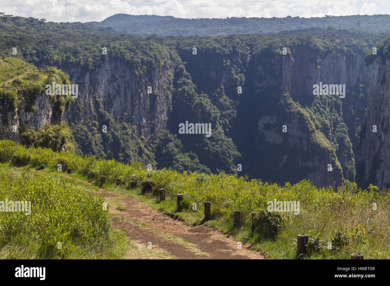 Trail to Itaimbezinho Canyon, Cambara do Sul, Rio Grande do Sul, Brazil ...