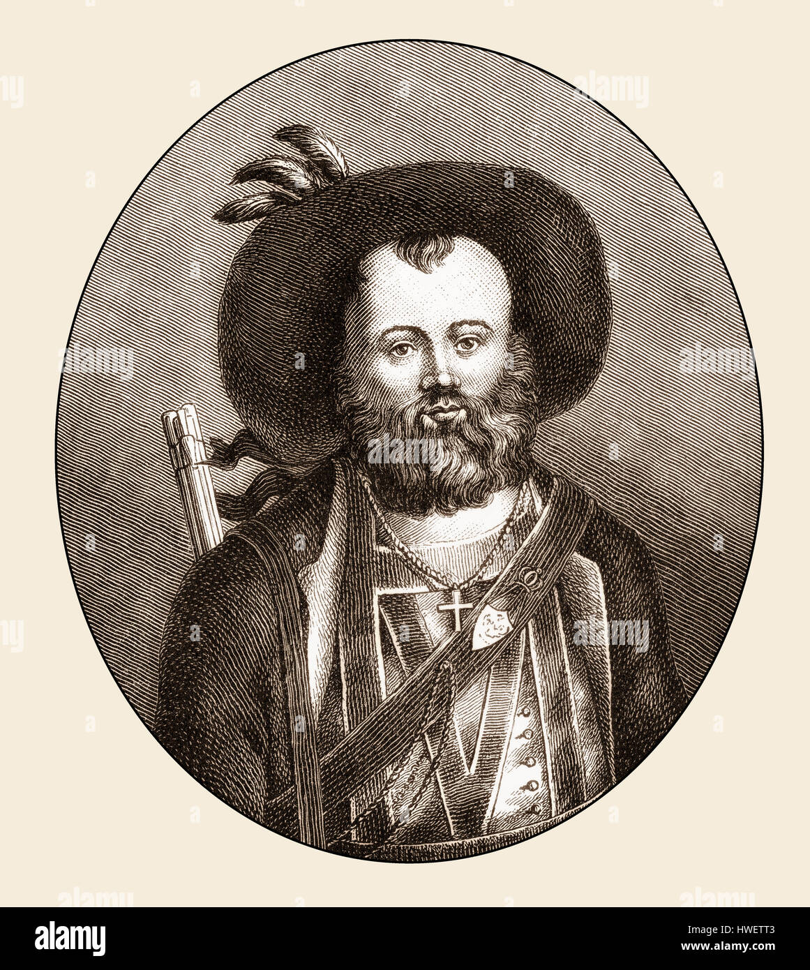 Andreas Hofer, 1767 - 1810, freedom fighter, leader of the Tyrolean ...