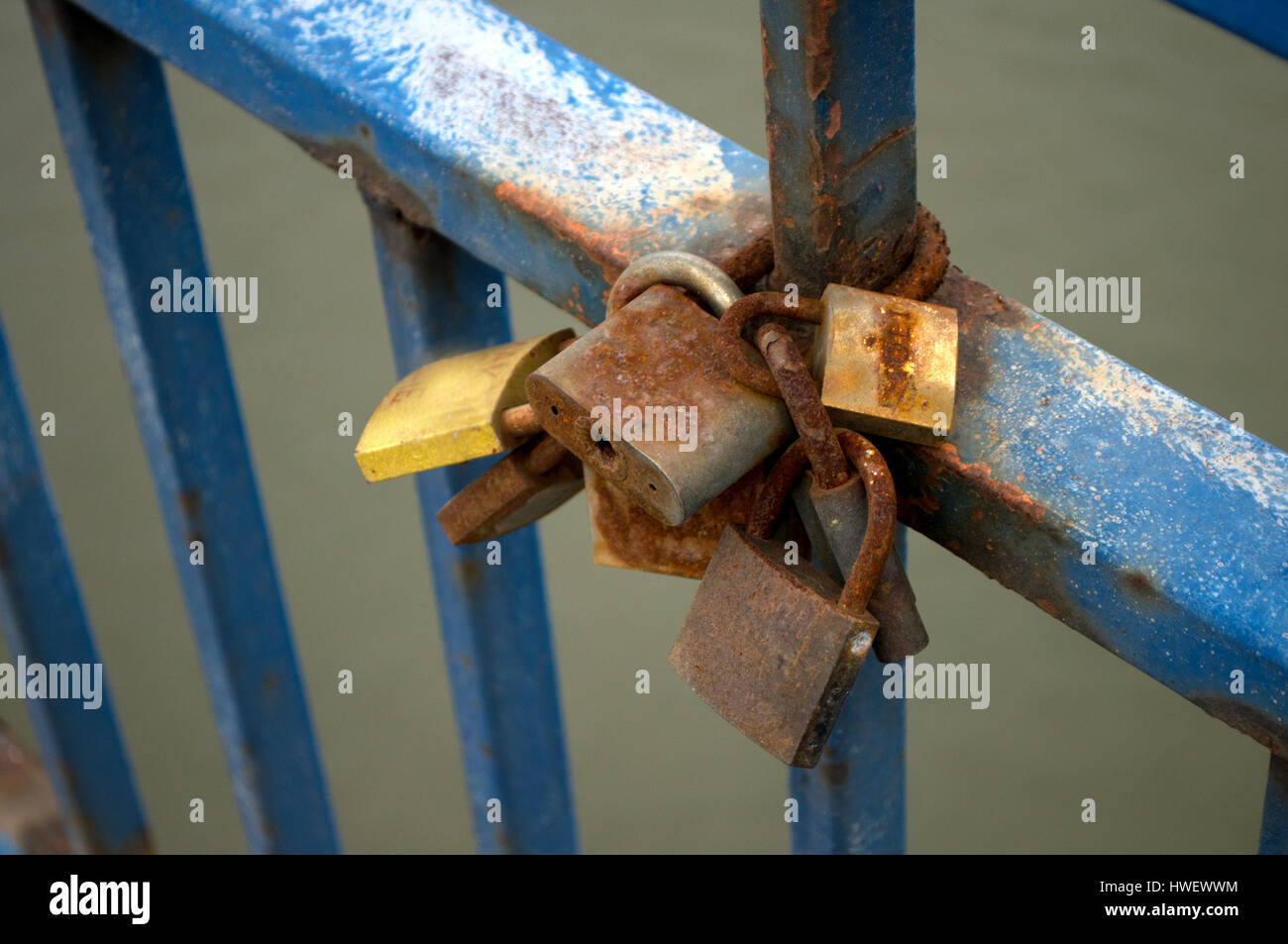 The padlock of love is the eternal love of a couple of lovers. They're ...